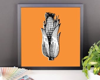 Goffstown Stream Block Print