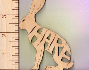 Laser cut rabbit | Etsy