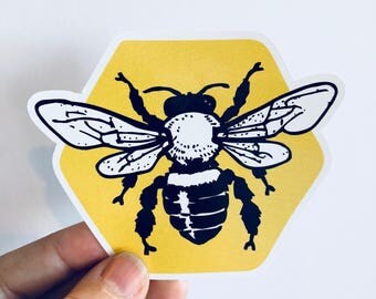 Honey bee decal | Etsy