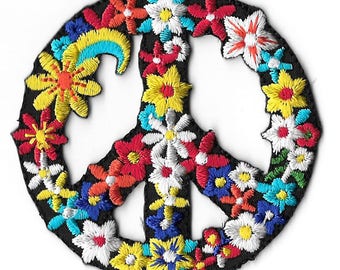 Peace sign patch | Etsy