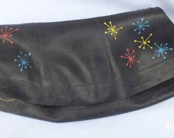 PATTERN Crochet Striped Spiral Tube Bag Purse Drawstring Pom