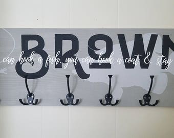 Distressed coat rack | Etsy