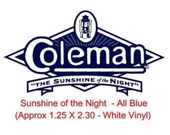 Coleman decal | Etsy