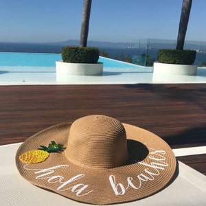aloha beaches Hat Floppy Sun Hat Sequin Sun Hat Bride