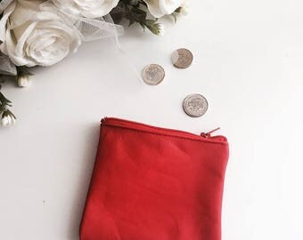 Leather coin pouch | Etsy