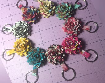 Flower keychain | Etsy