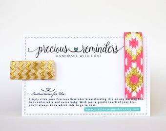 Nursing reminder tags clips and Keepsake baby by PreciousReminders