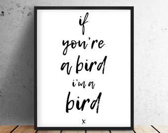 Bird quote | Etsy
