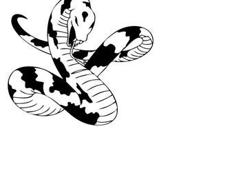 Snake decal | Etsy