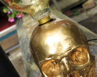 Skull lamp | Etsy