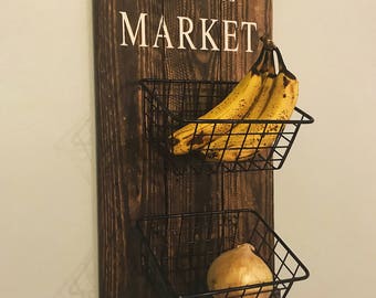 Hanging fruit basket | Etsy