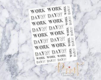 Day off stickers | Etsy