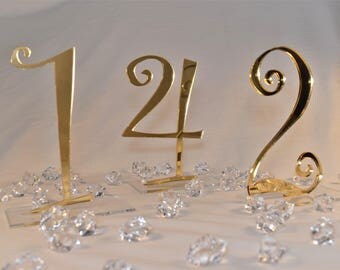 Acrylic table number | Etsy