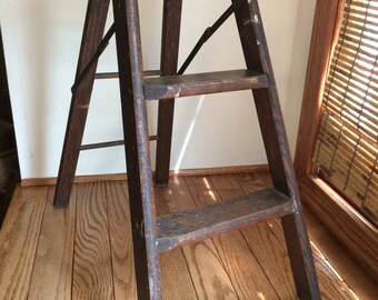 Antique wood ladder | Etsy