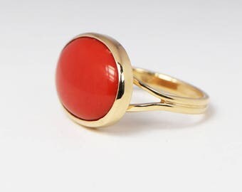 Coral ring | Etsy