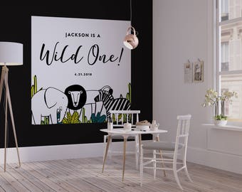 Wild one backdrop | Etsy