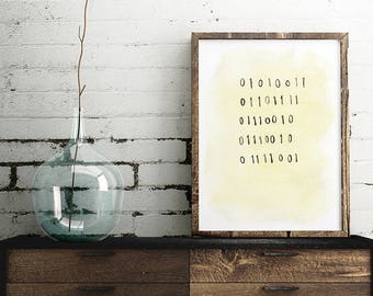 Binary code | Etsy