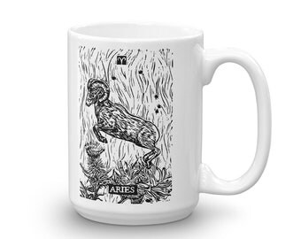 Aries Constellation Mug Aries Zodiac Mug Celestial Coffee