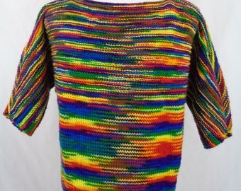 Rainbow sweater | Etsy
