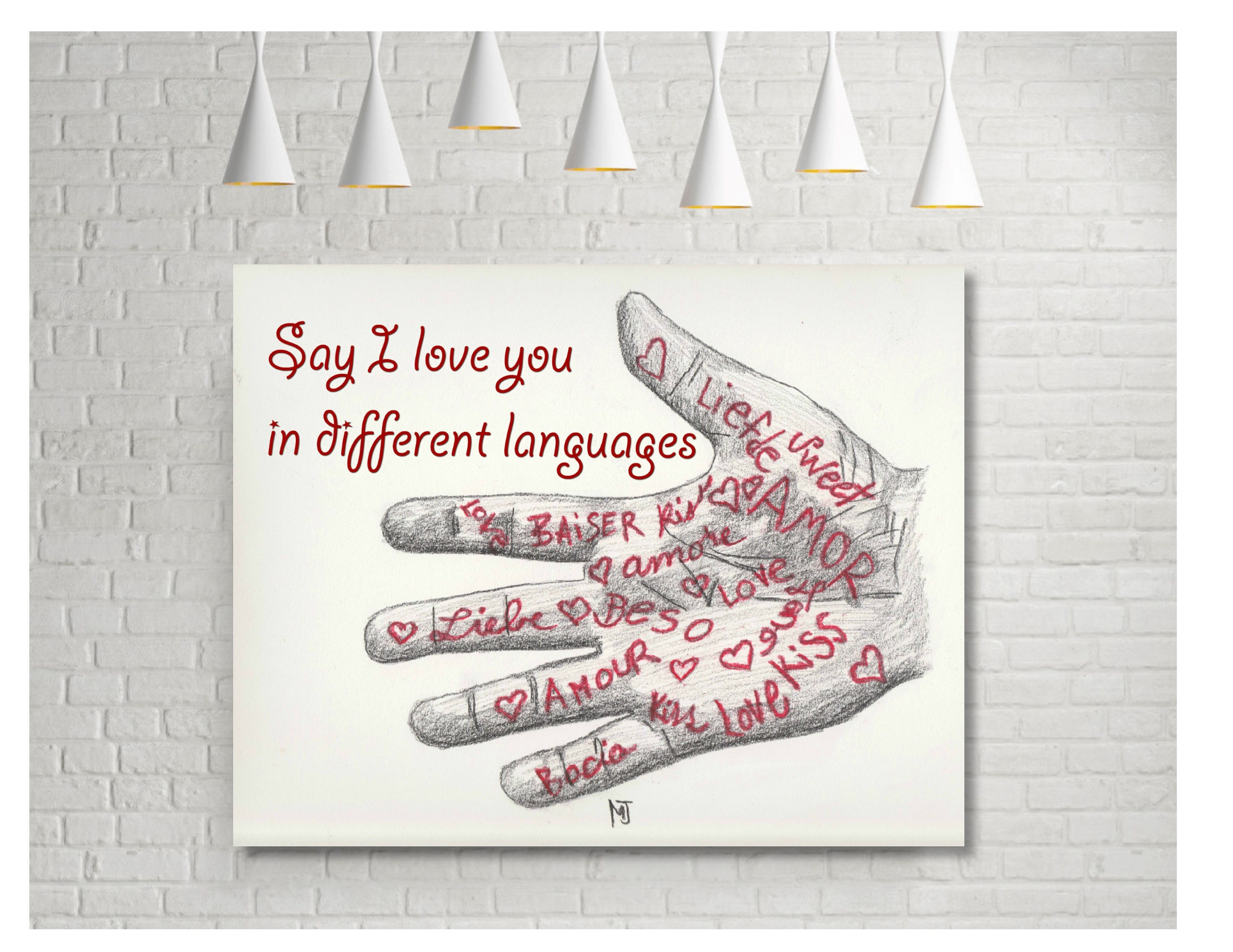Inspirational Poster Love in any language Digital Download