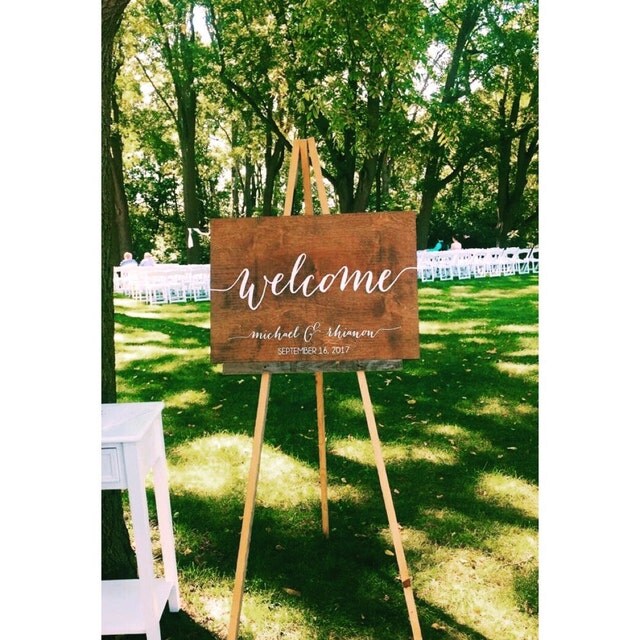 Wedding Program Sign Ceremony Sign Wedding Party Sign
