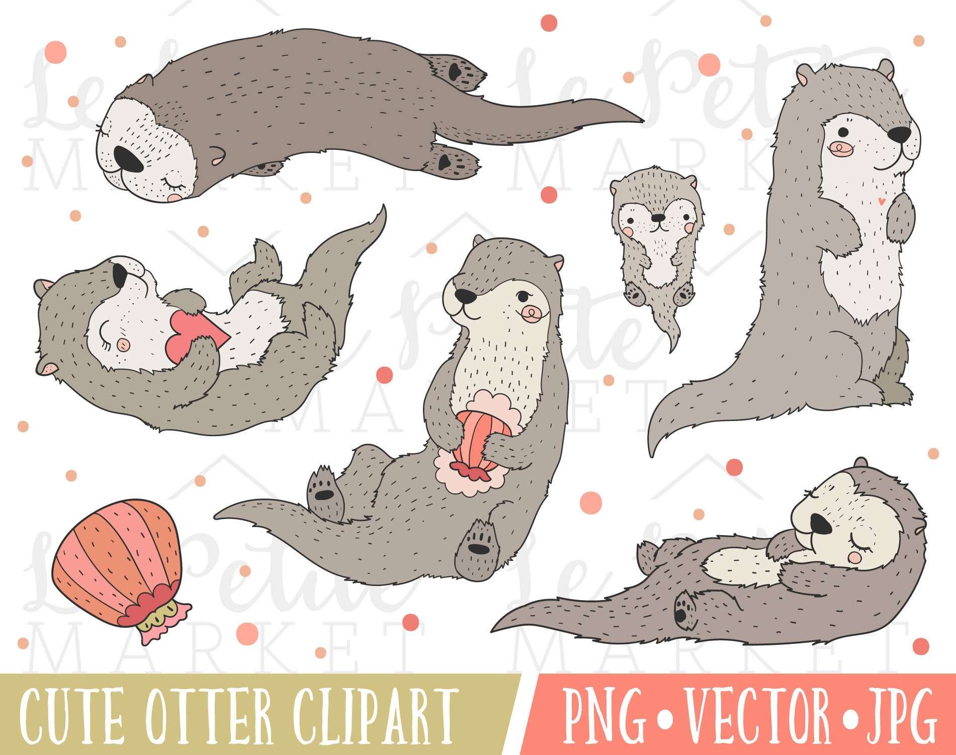 Cute Otter Clipart Images Cute Otter Clip Art Otter