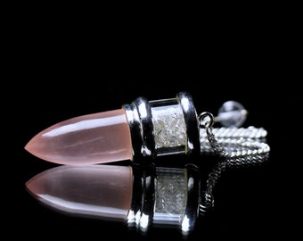 Ruby Feldspar Crystal Pendulum Dowsing Answers Chakra