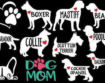 Dog car decals | Etsy