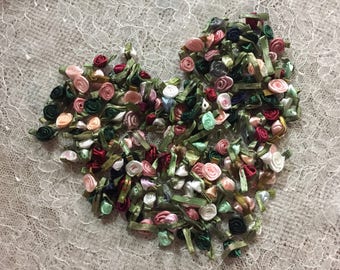 Tiny fabric flowers | Etsy