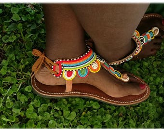 Kenyan sandals | Etsy