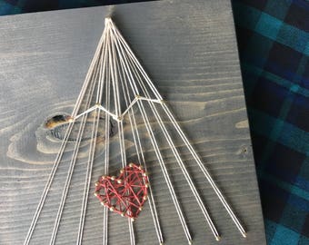 Mountain string art | Etsy