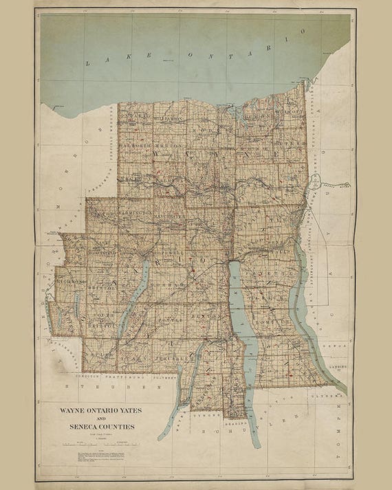 Wayne County Border Map