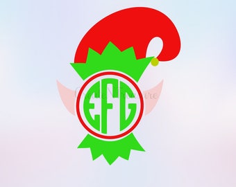Elf monogram svg | Etsy