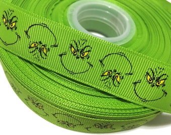 Grinch ribbon | Etsy