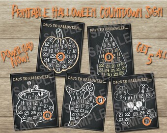 Halloween countdown | Etsy