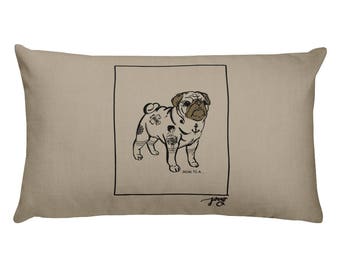 Pug pillow | Etsy