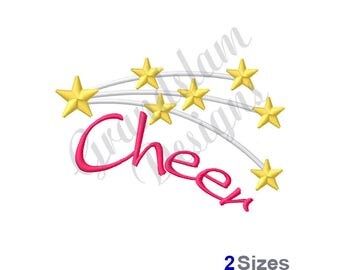 Cheer embroidery | Etsy