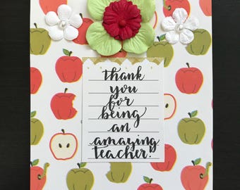 Amazing Teacher gift card holder