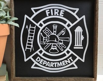 Firefighter frame | Etsy