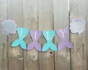 Mermaid banner | Etsy