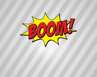 Boom svg | Etsy
