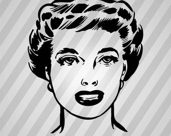 Women face svg | Etsy