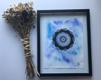 Watercolor mandala | Etsy