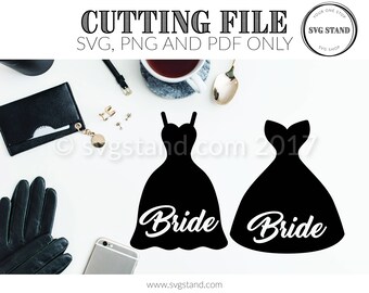 Wedding dress svg | Etsy