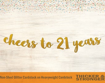 Cheers to 21 years | Etsy