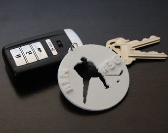 Hockey keychain | Etsy