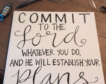 Proverbs 16 3 | Etsy