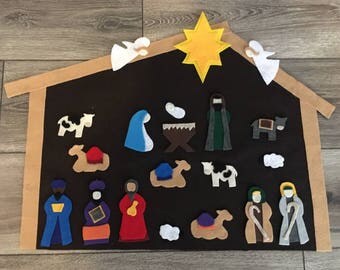 Felt nativity | Etsy