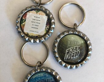 Bottle cap keychain | Etsy