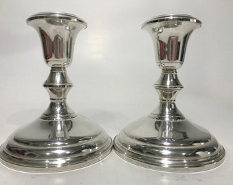 Silver candle holder | Etsy